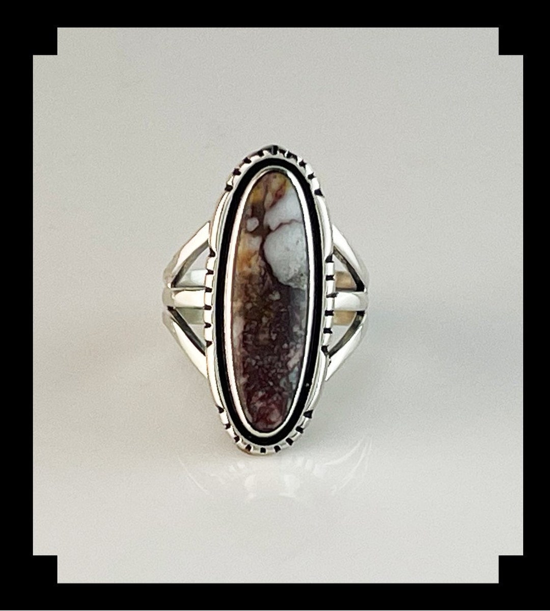 Sterling and Wild Horse Magnesite Ring Size 7 - Etsy