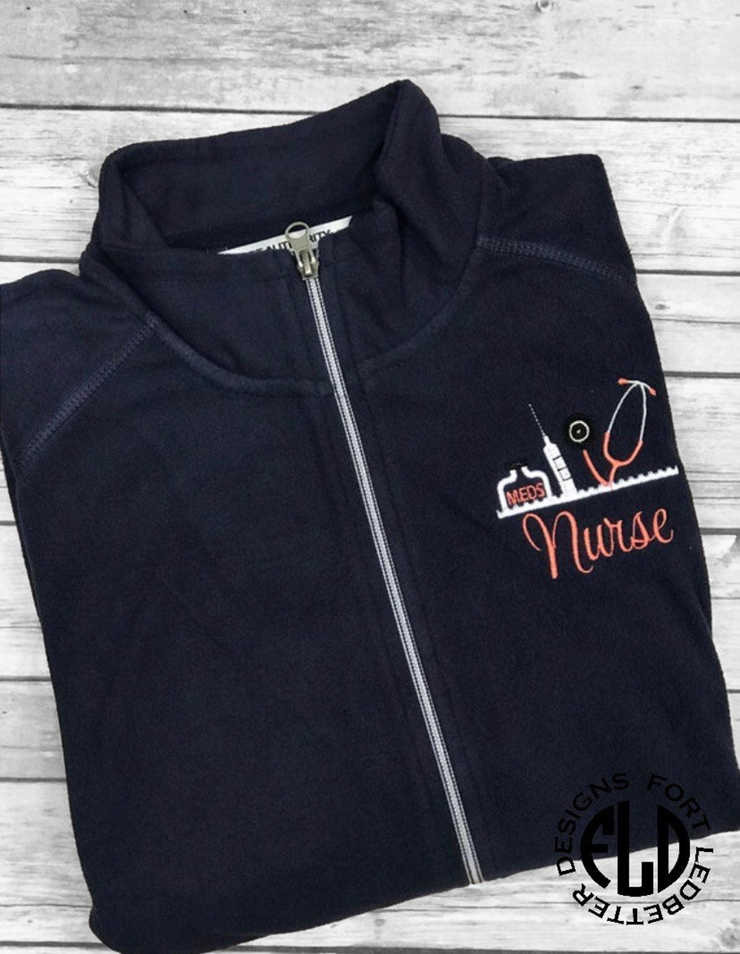Personalized RN Fleece Jacket, Nurse Jacket, Graduation Gift ...