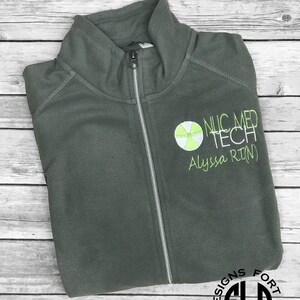 Nuclear Med Tech Fleece Jacket, Radiology Technologist, X-ray Tech ...