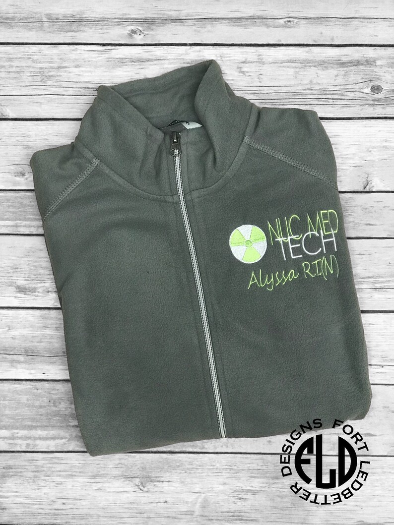 Nuclear Med Tech Fleece Jacket Radiology Technologist X-ray - Etsy