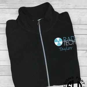 Rad Tech X-ray Fleece Jacket, Radiology Technologist, X-ray Tech ...
