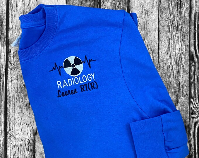 Radiology Long Sleeves Shirt Radiation Symbol Diagnostic - Etsy