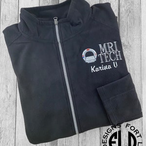 MRI Radiology Fleece Jacket, Radiology Technologist, Xray Tech ...