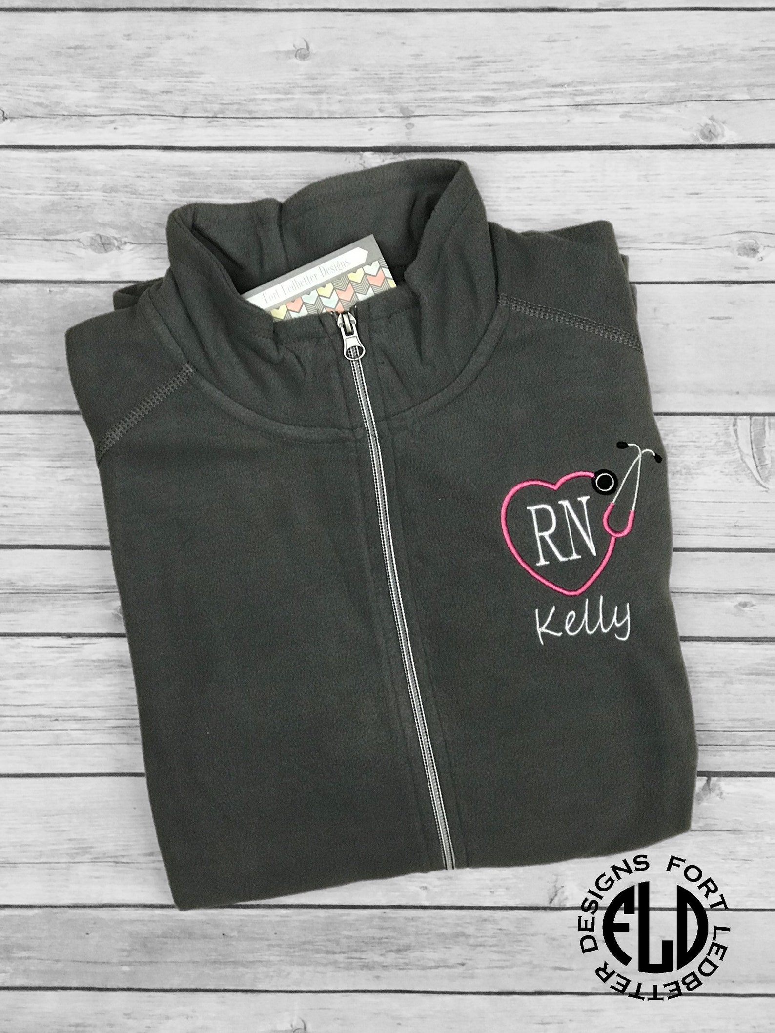 Personalized RN Fleece Jacket Nursing Jacket Graduation - Etsy