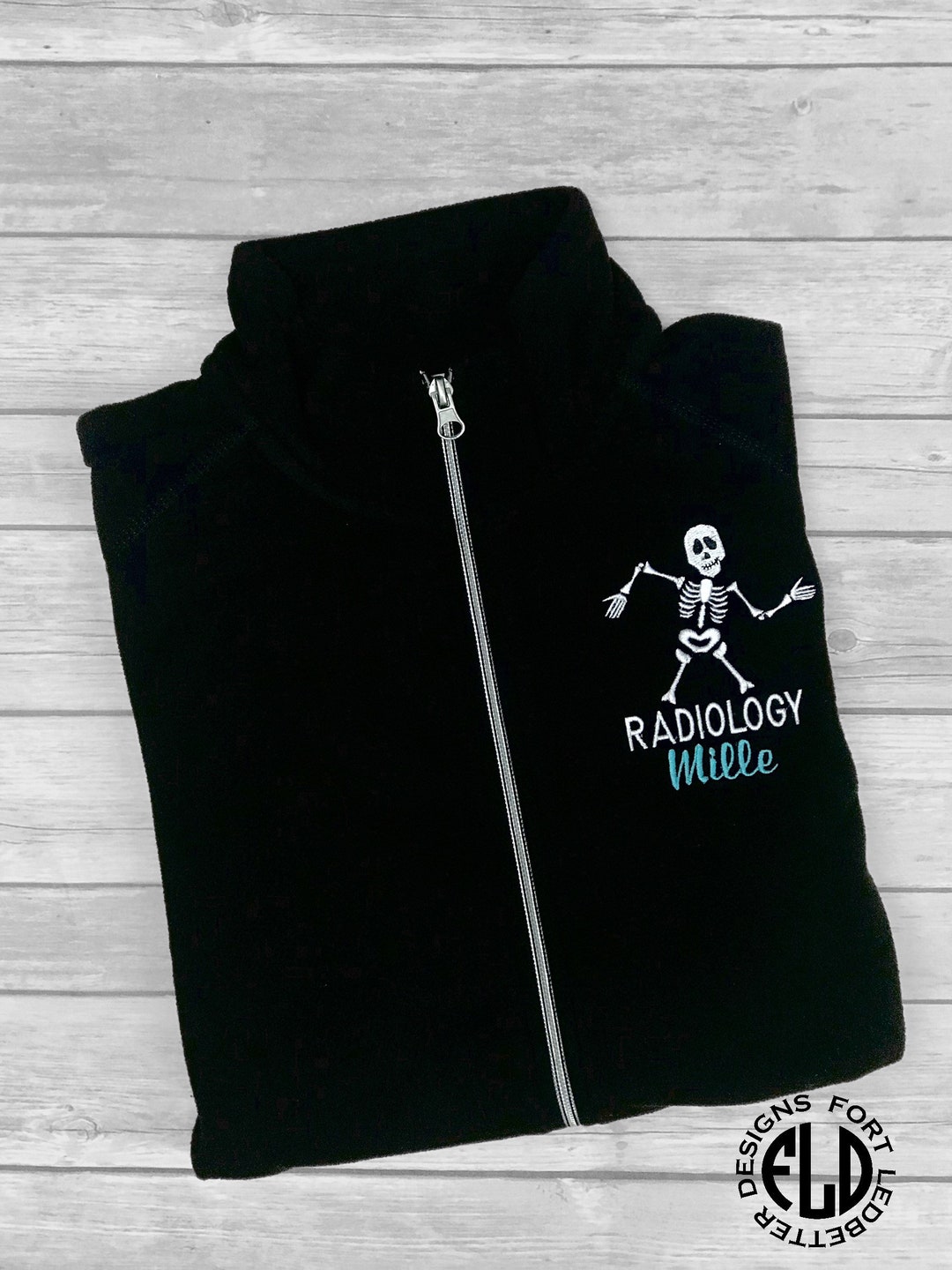 Personalized Skeleton X-ray Fleece Jacket, Radiology, Occupational ...