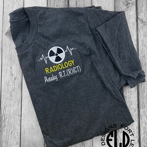 Radiology Short Sleeves Shirt, Radiation Symbol, Diagnostic Imaging ...