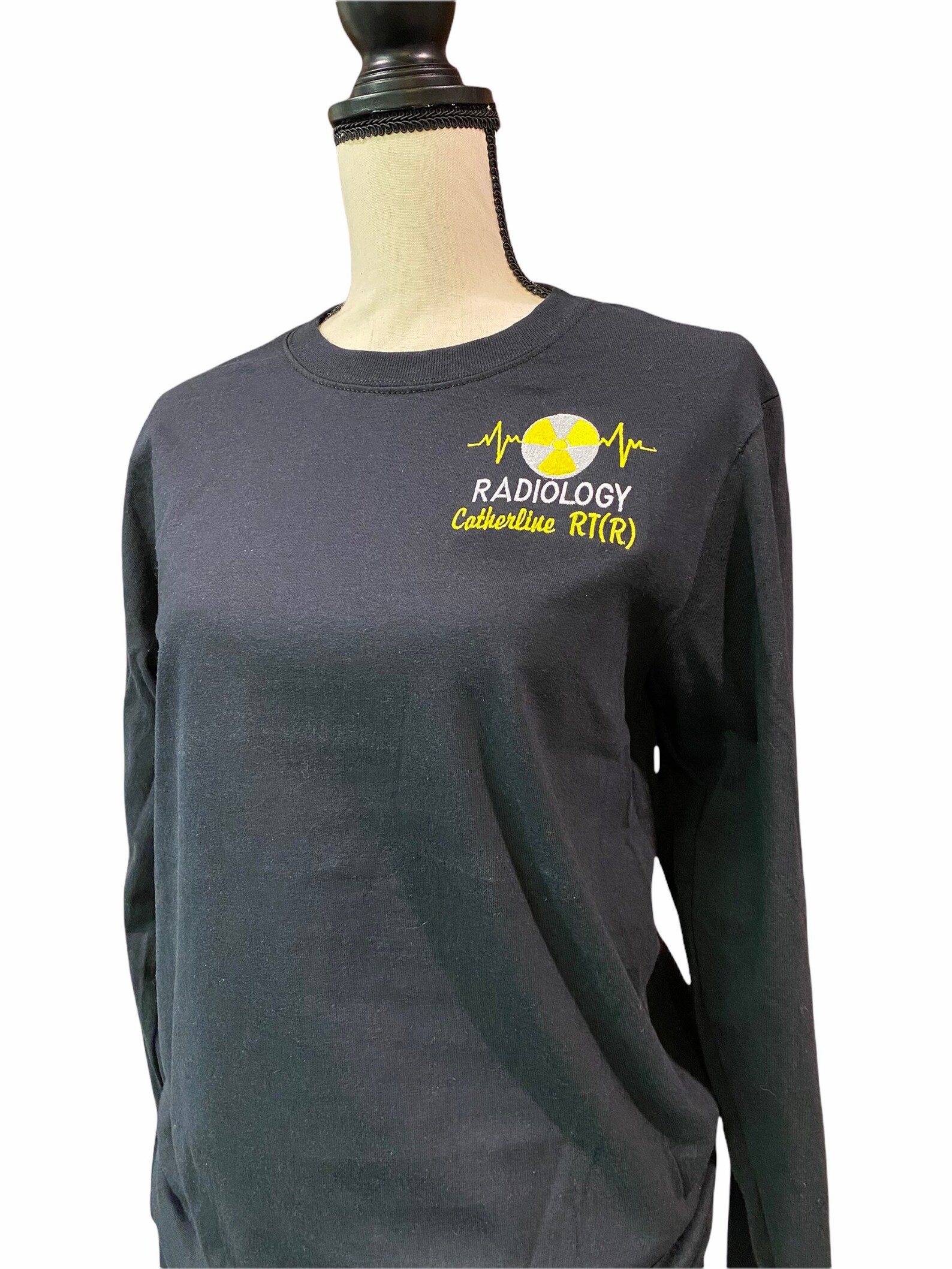 Radiology Long Sleeves Shirt Radiation Symbol Diagnostic | Etsy