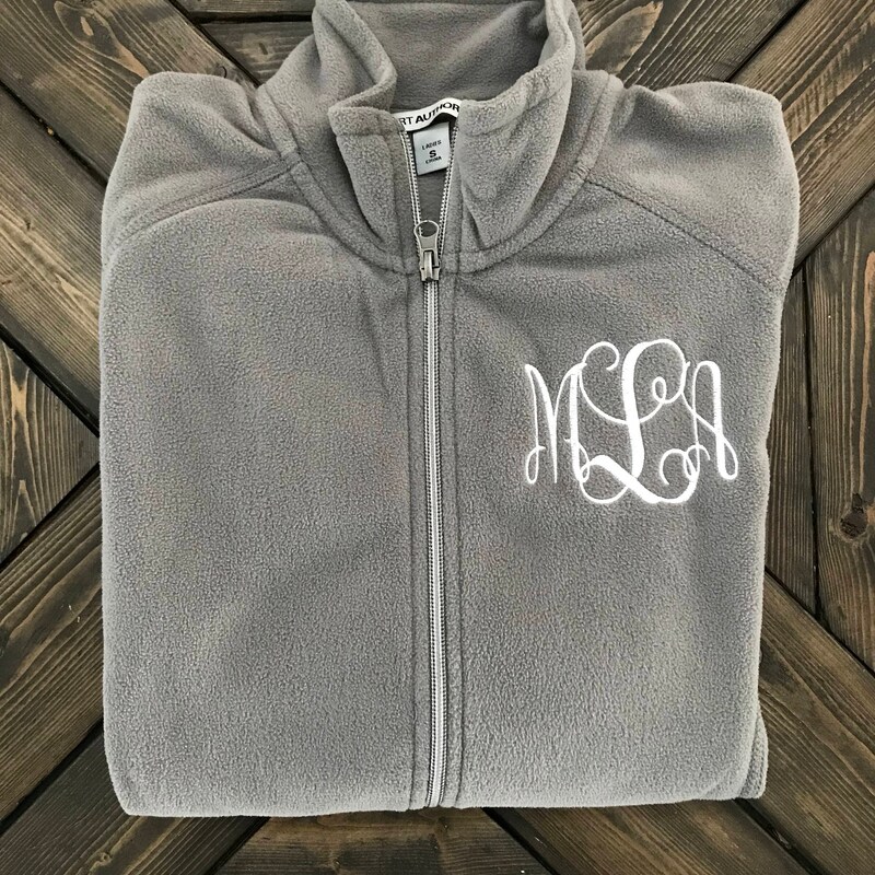 Monogrammed Fleece - Etsy