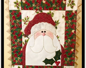 Santa Quilt Pattern - Etsy