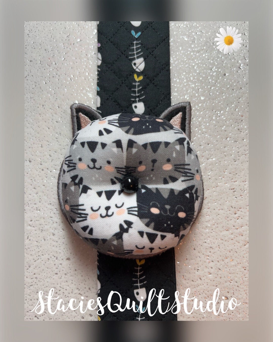 Wrist Pincushion - Kitty Cat Wrist Pin Cushion - Etsy