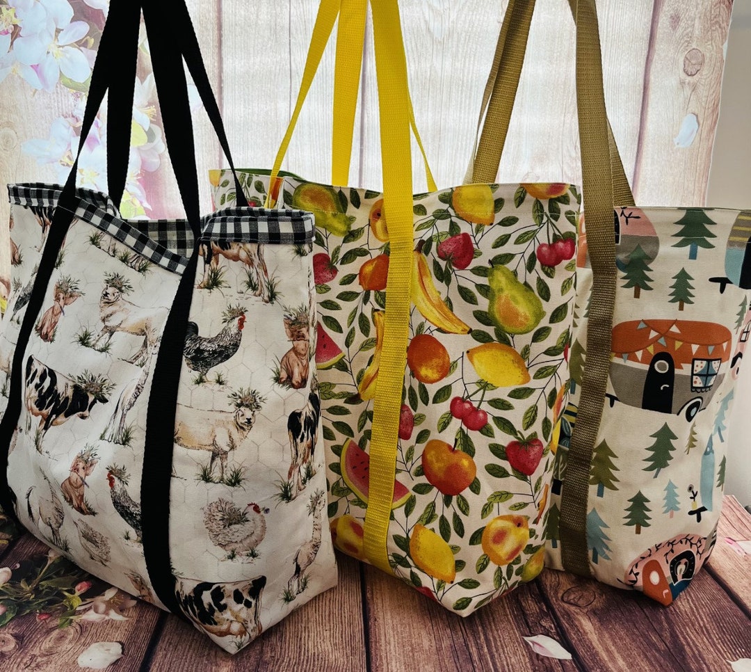 Quick and Easy Reusable Market Tote PATTERN PDF - Etsy