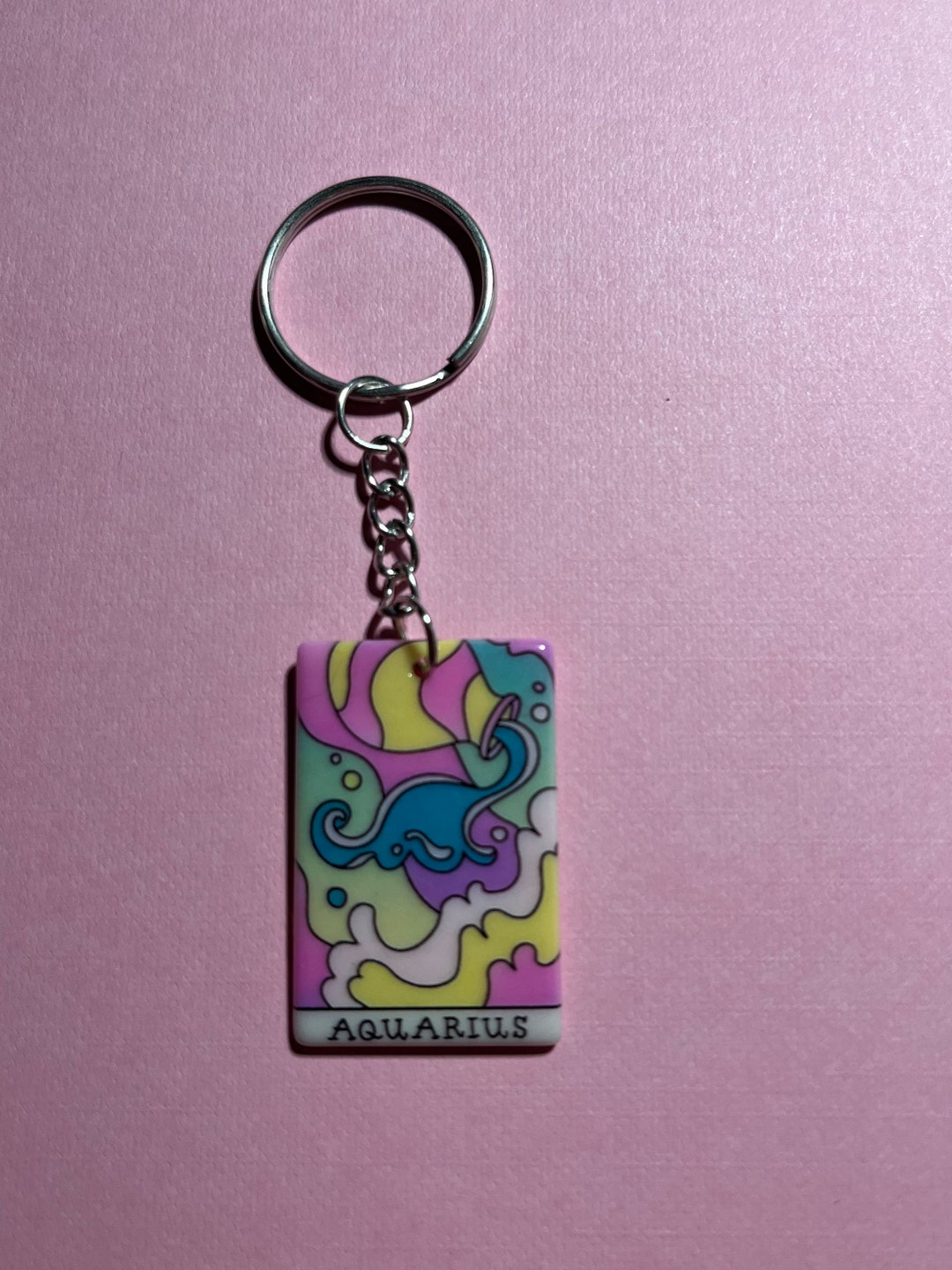 Aquarius Acrylic Keychain - Etsy