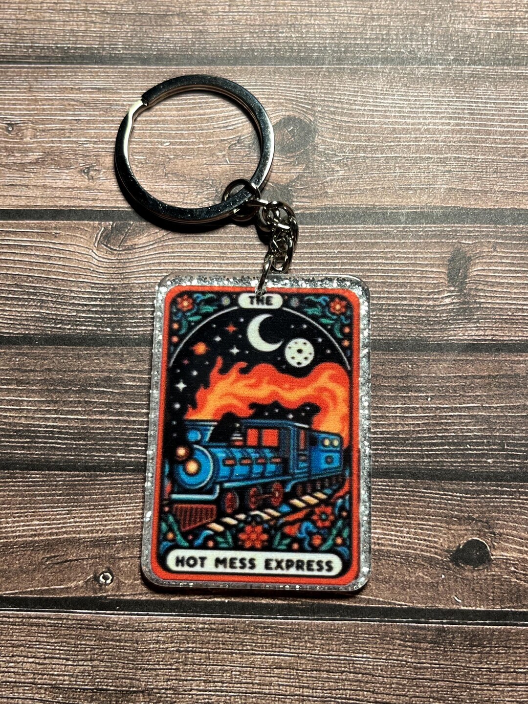 Hot Mess Express Tarot Card Acrylic Keychain - Etsy