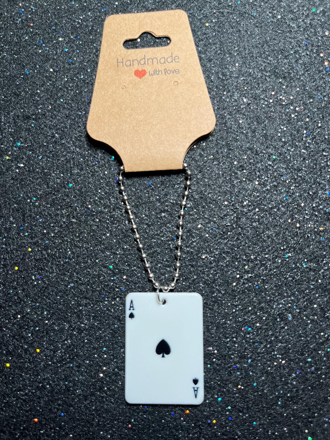 Ace of Spades Keychain - Etsy