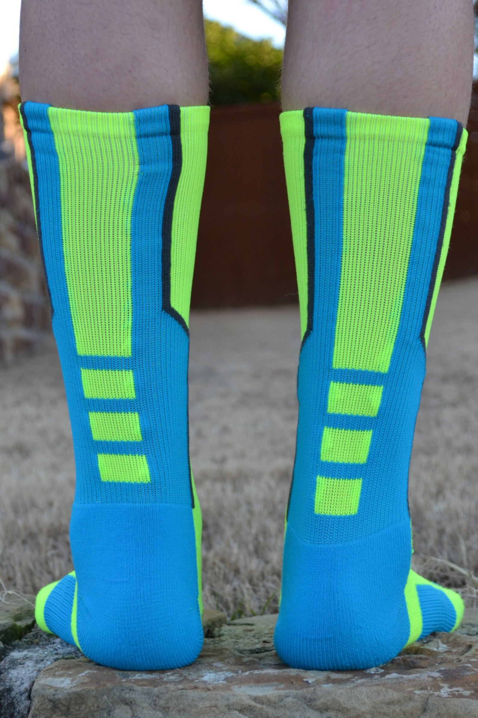 Lacrosse Sticks on Neon Yellow Socks Size Medium - Etsy