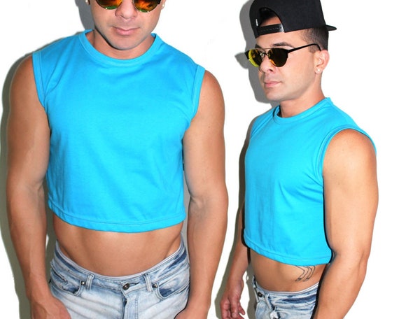 MarekRichard Core Crop Tank-Blue | Etsy