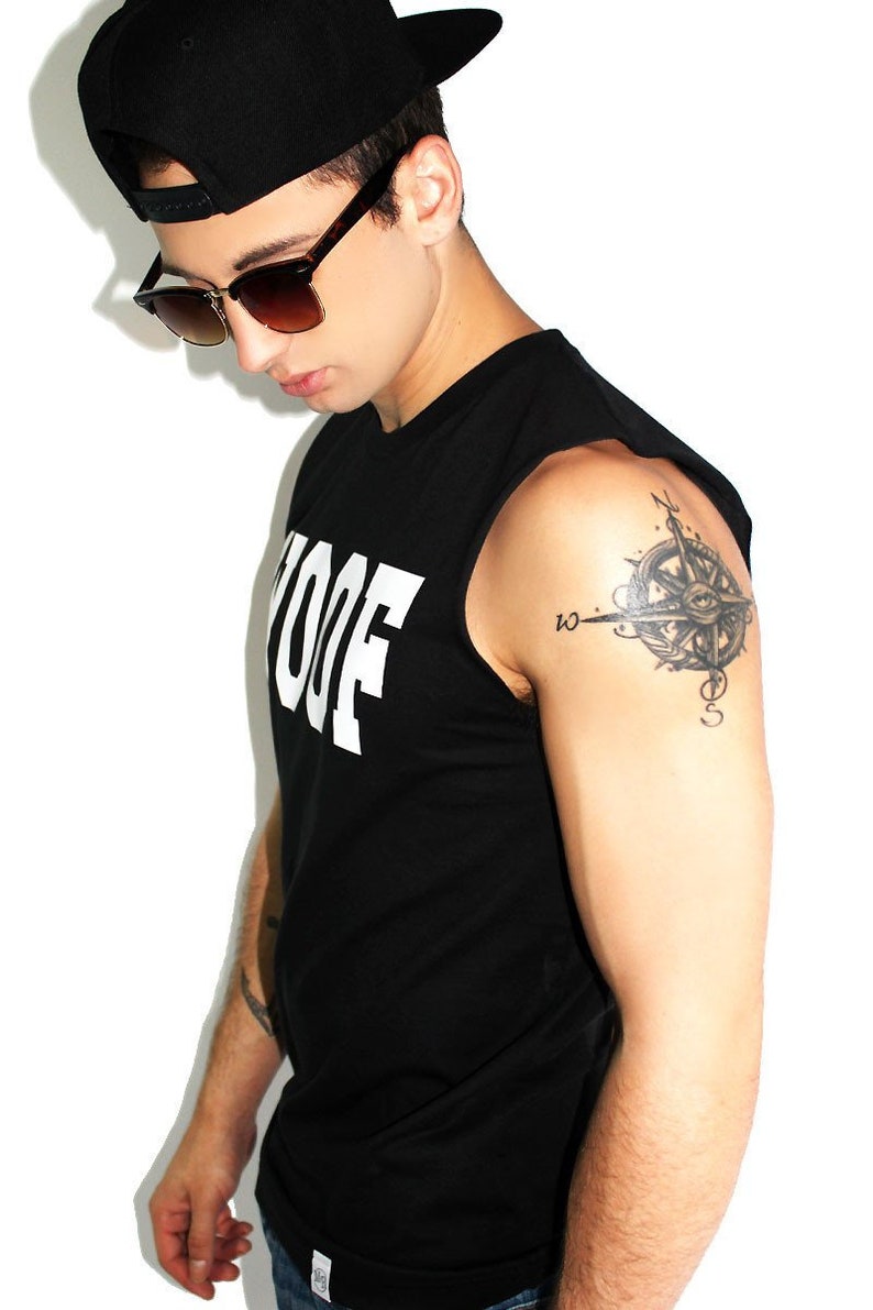 Woof Sleeveless Tee- Black - Etsy