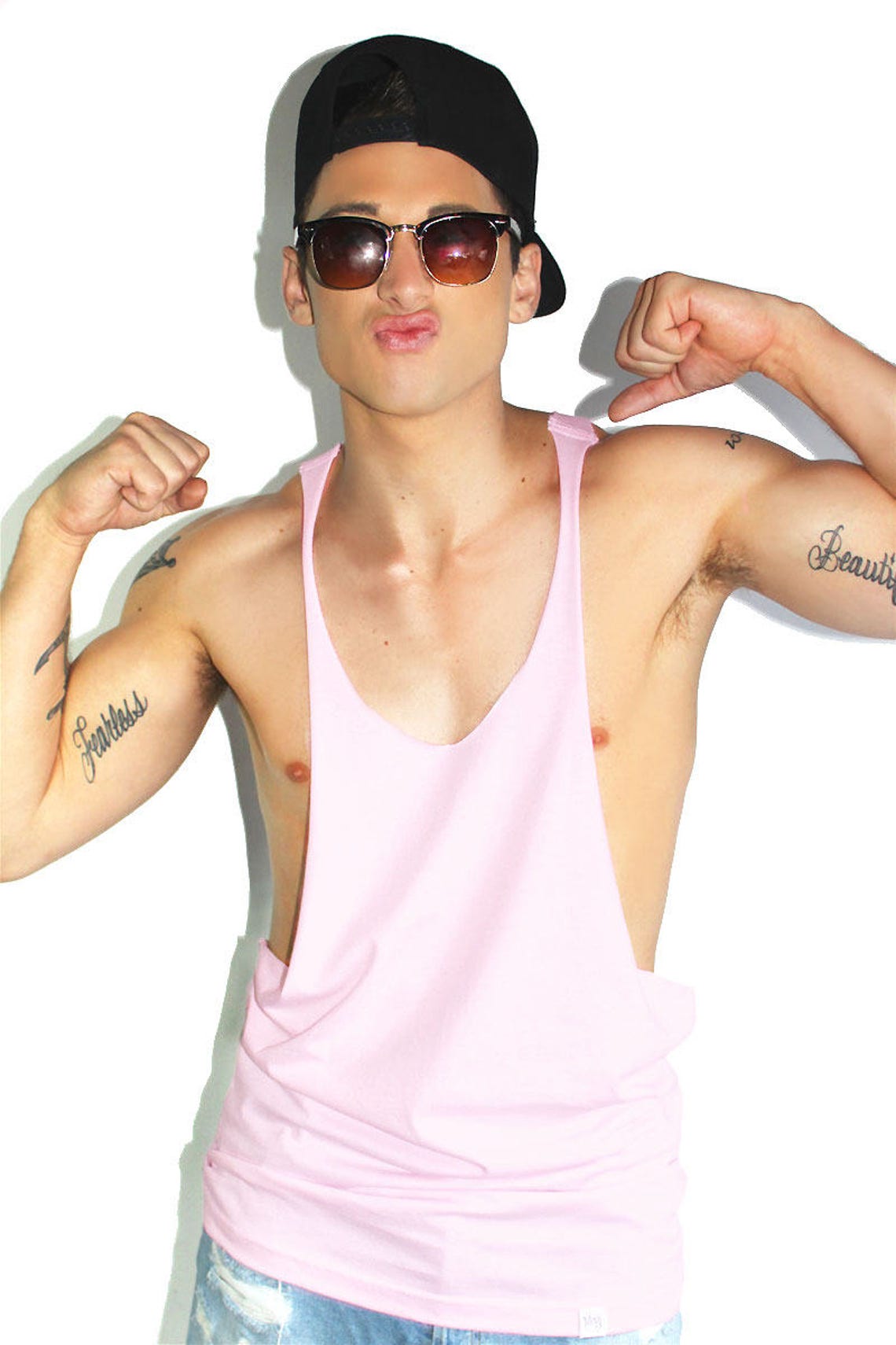 Marekrichard Core String Tank-pink - Etsy
