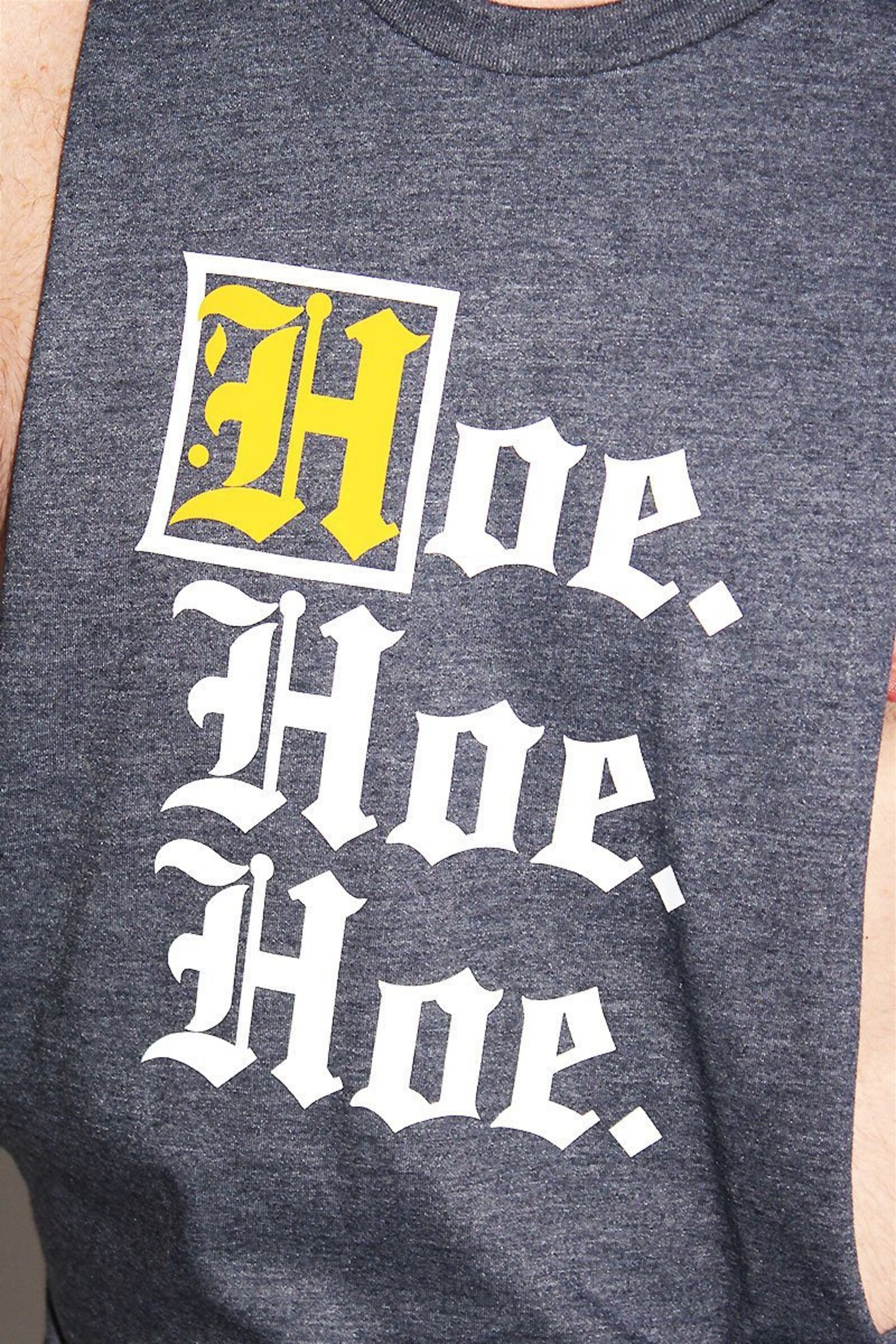 Hoe Hoe Hoe Low Arm Tank- Heather Navy - Etsy