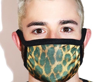 100% Cotton Allah Symbol Arabic Caligraphy Face Mask/black and - Etsy