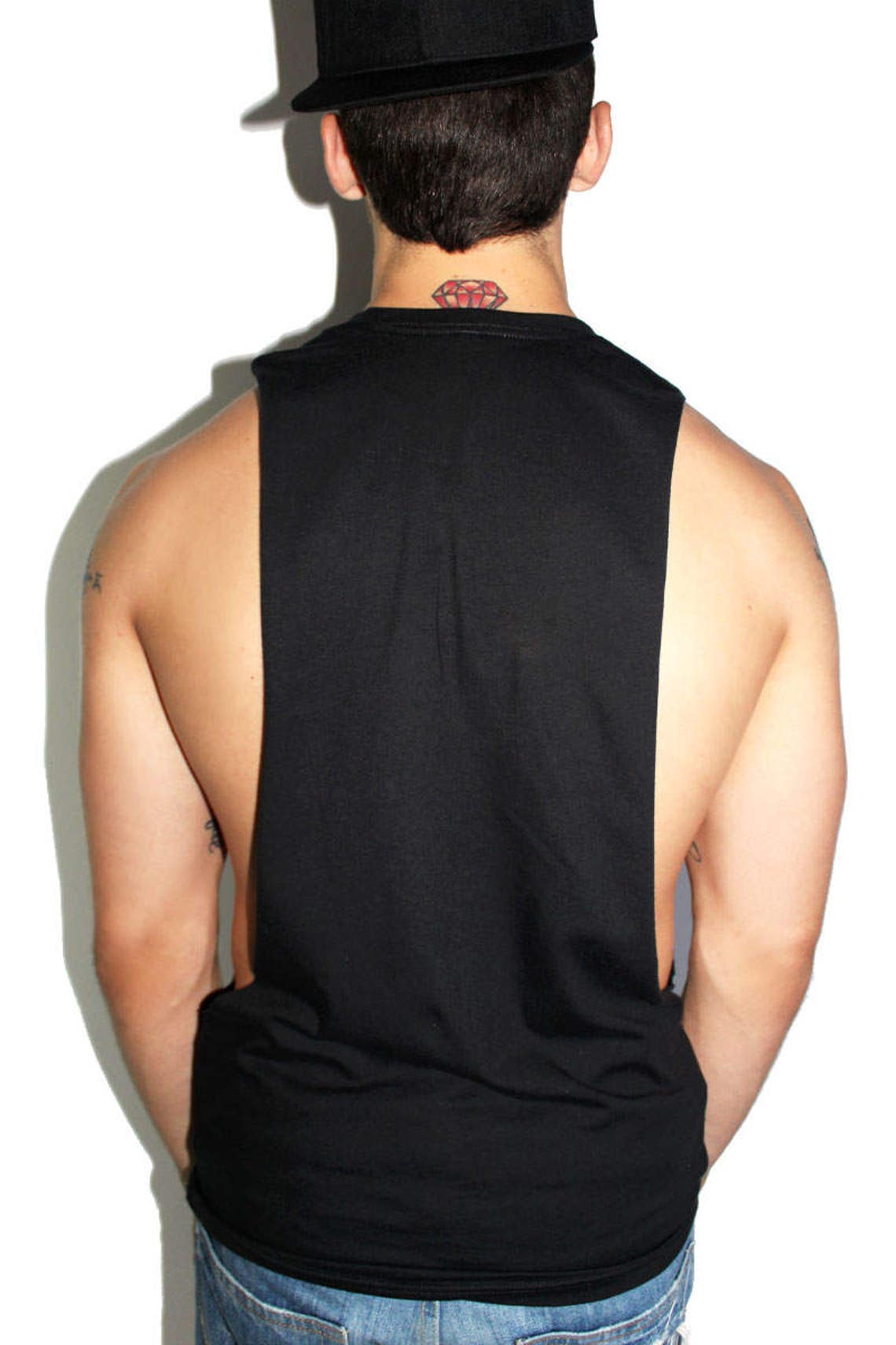 Marek+richard Super Nova Low Armhole Tank- Black - Etsy