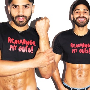 Rearrange My Guts Extreme Crop Tee-black - Etsy