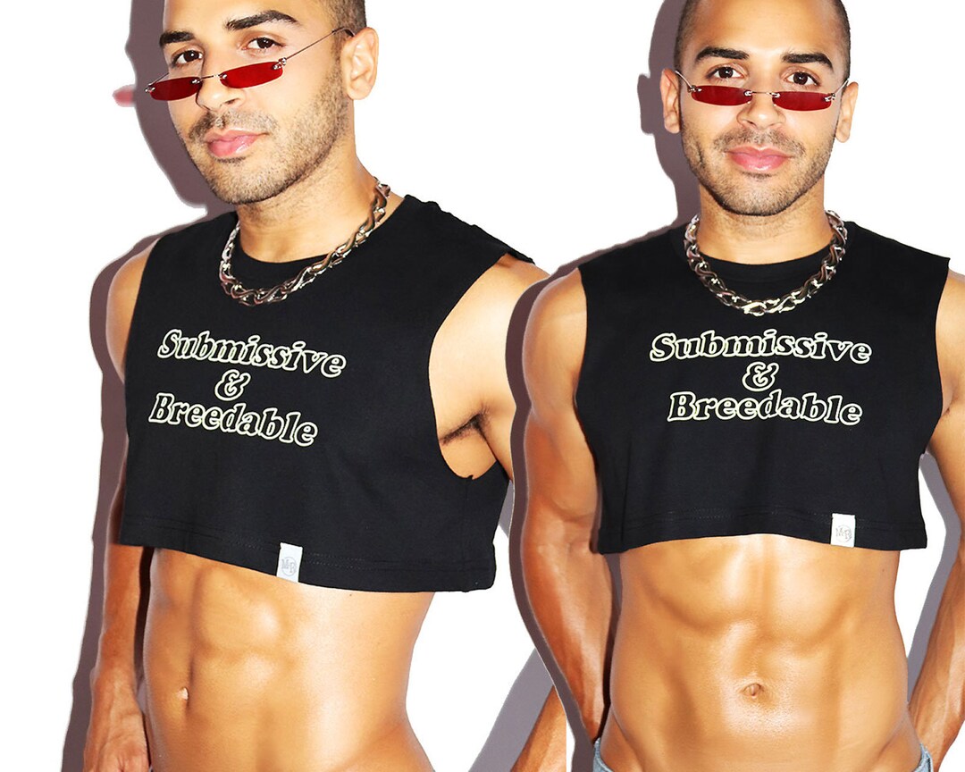 Submissive and Breedable Extreme Crop Tank-black - Etsy