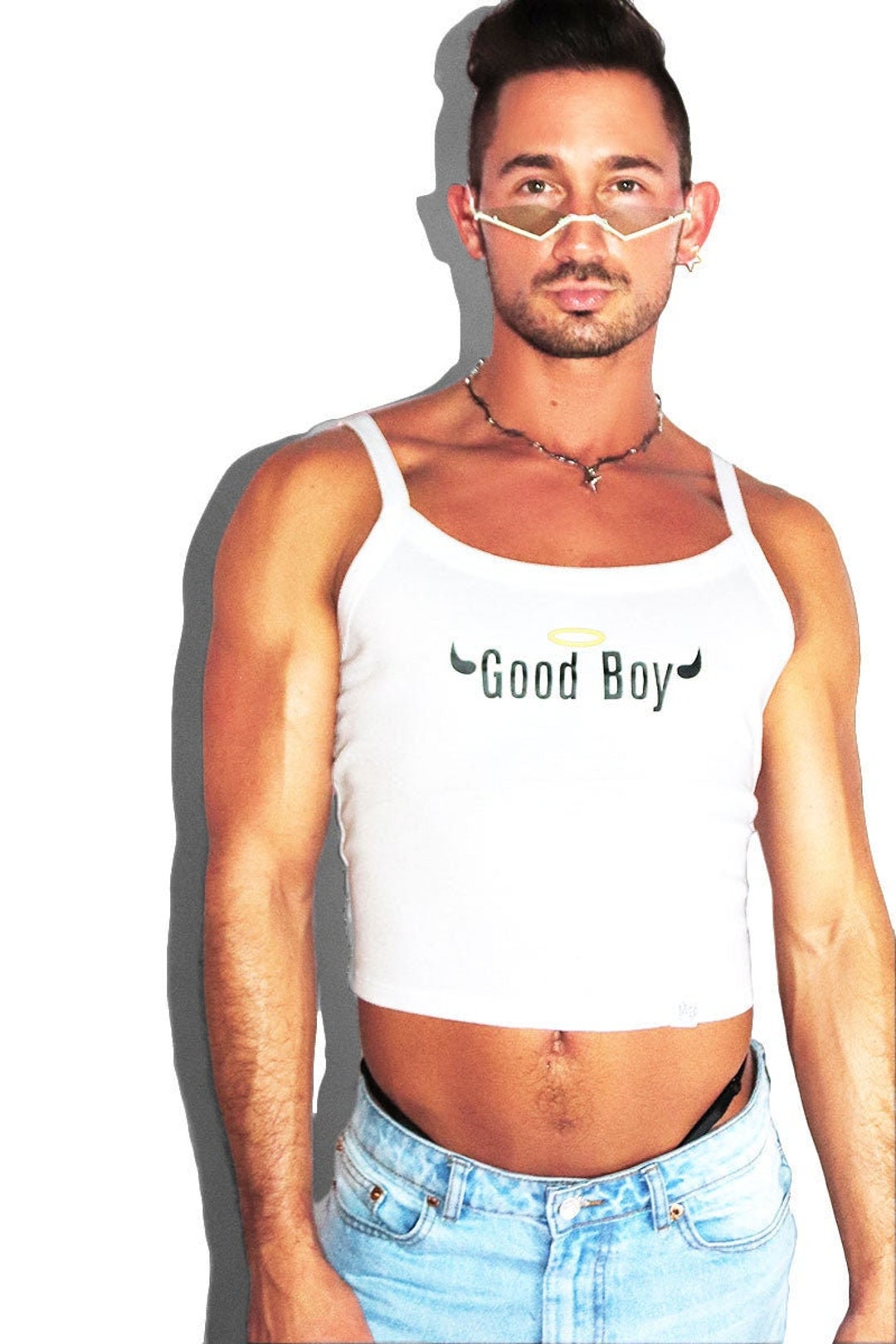 Good Boy Cami Baby Tank-white - Etsy