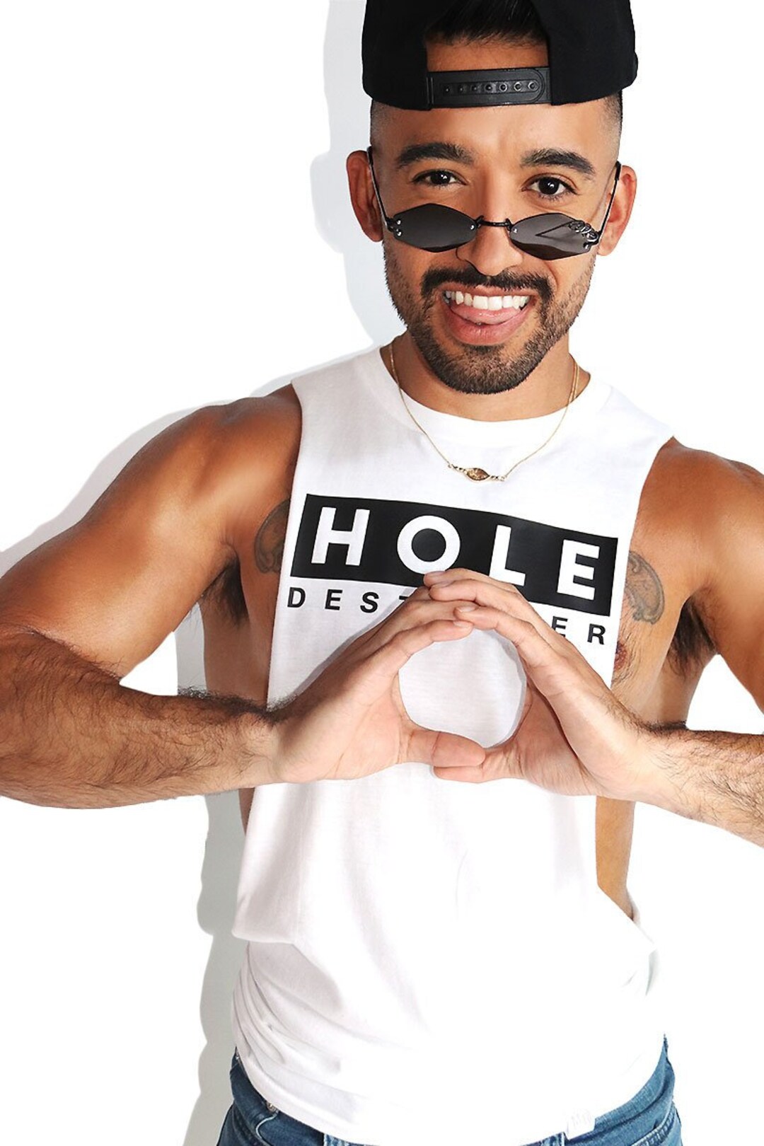 Hole Destroyer Low Arm Shredder Tank-white - Etsy