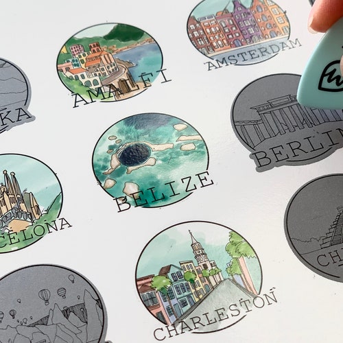 World Bucket List Scratch off Poster Gift for Traveler - Etsy