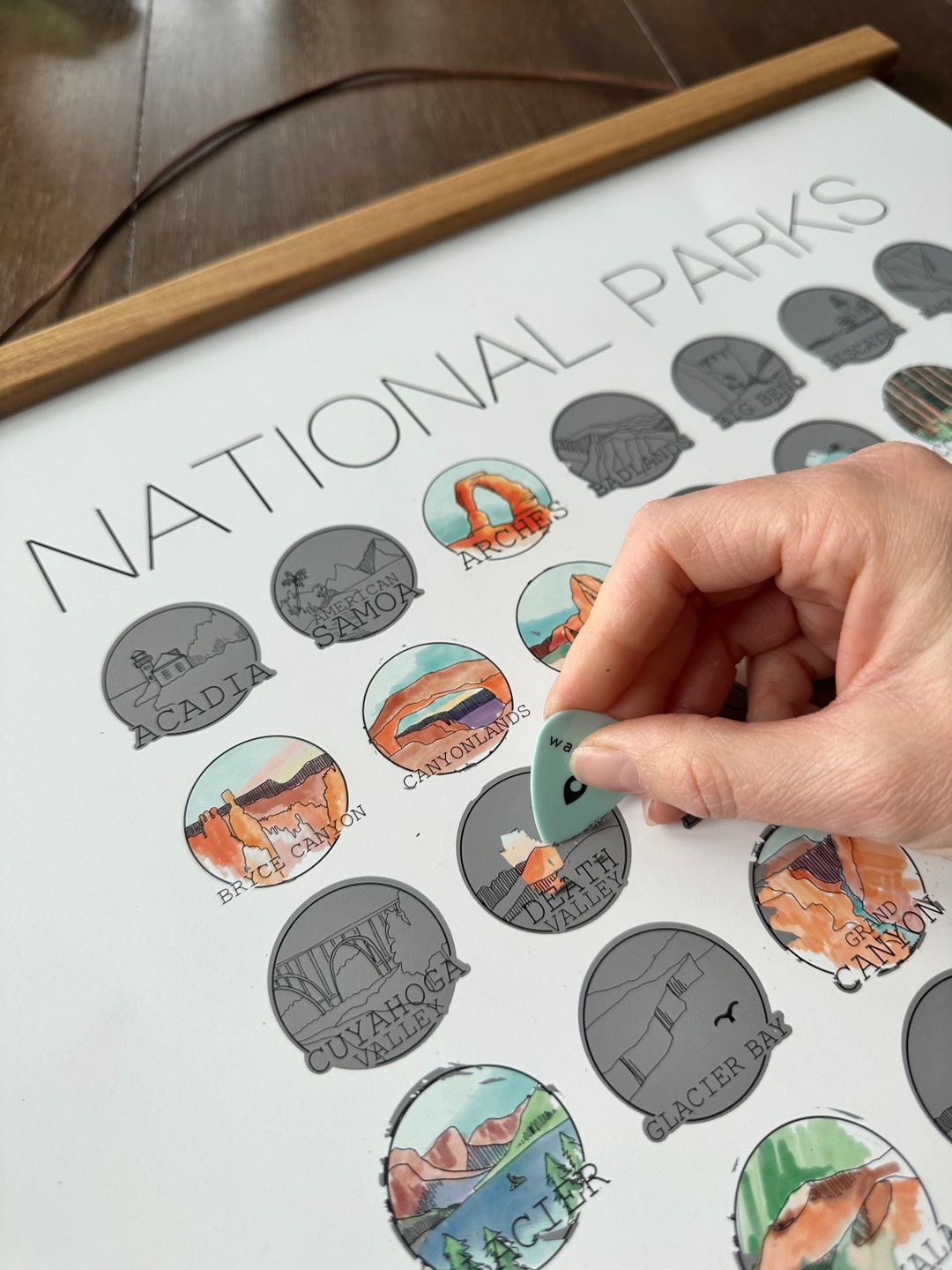 US National Parks Scratch-off Poster | Travel Adventure Map, Made in ...