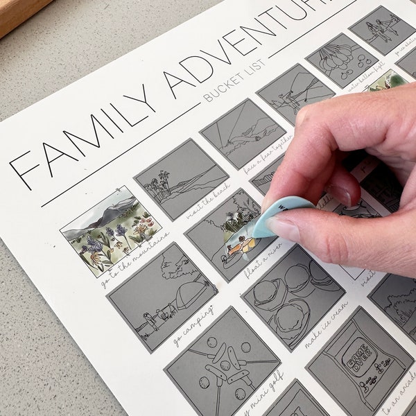 Adventure Bucket List Cards - Etsy