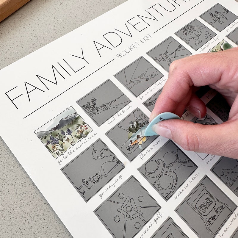 Adventure Bucket List Cards - Etsy