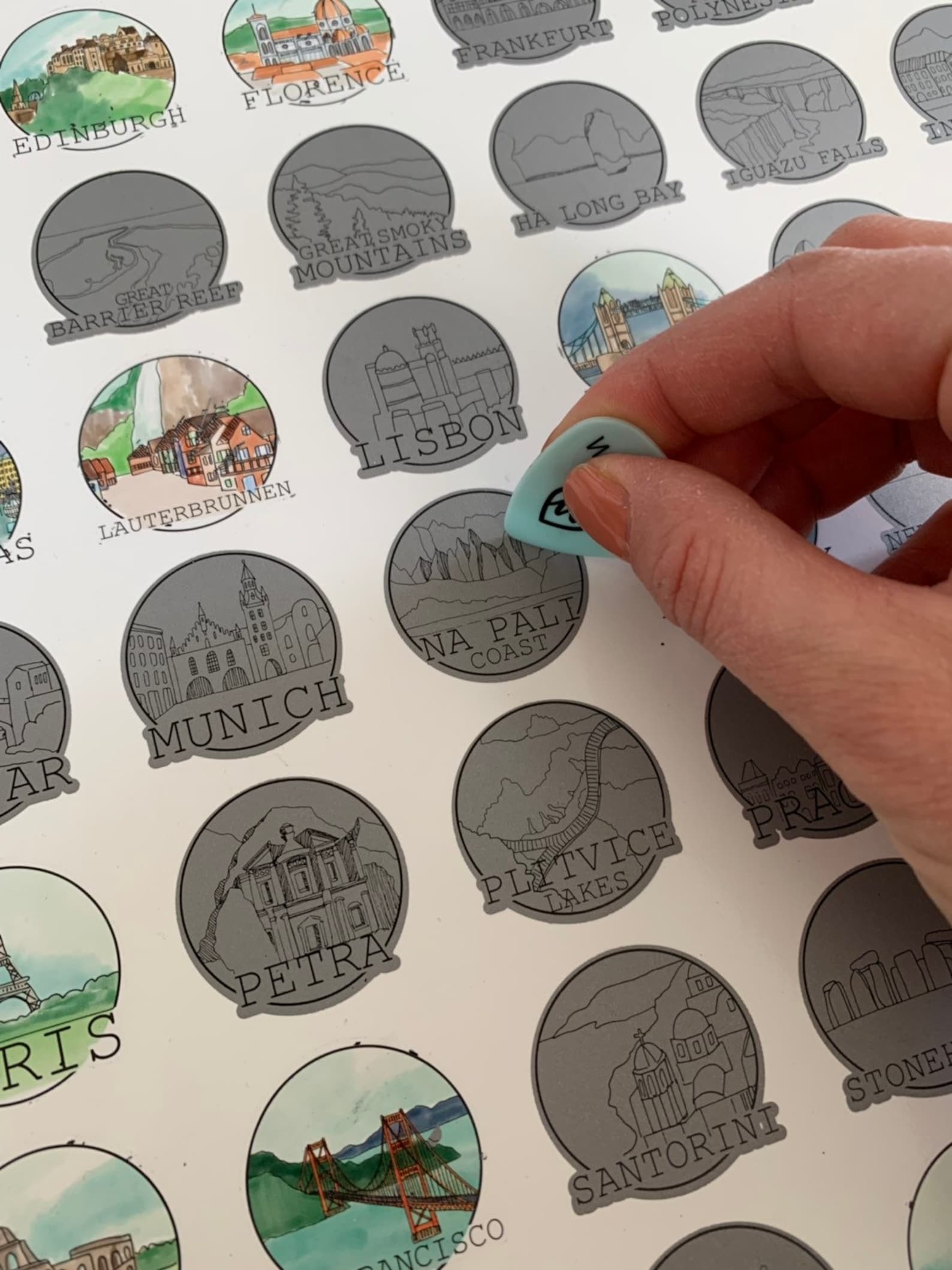 World Bucket List Scratch off Poster Graduation Gift for - Etsy Canada