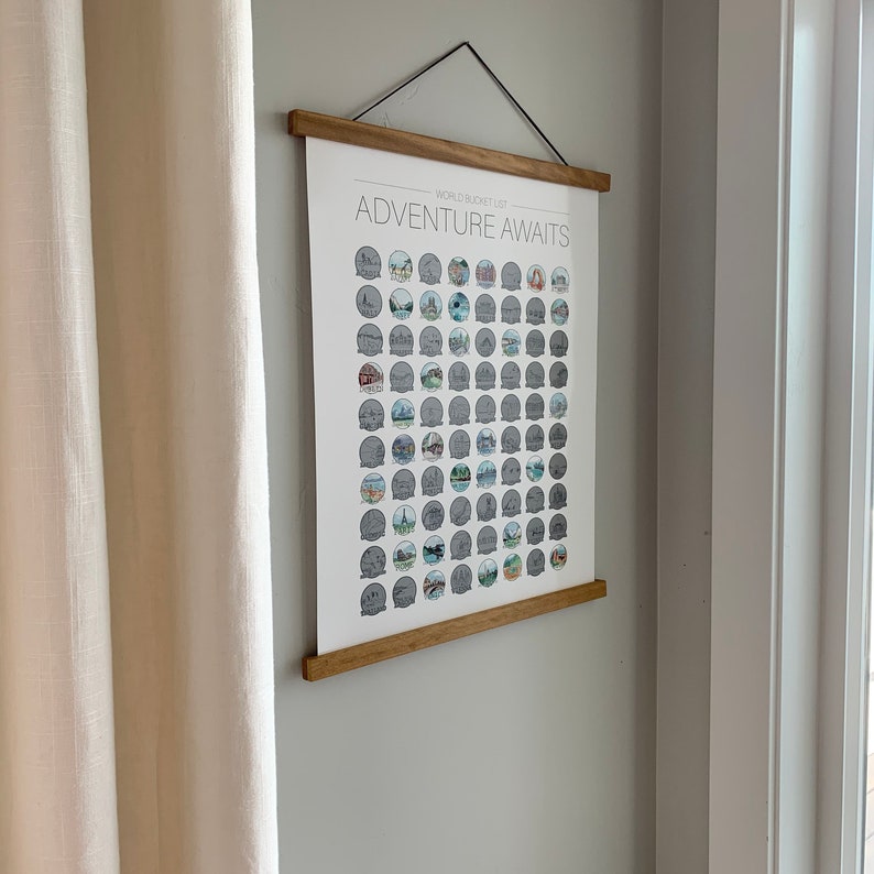 World Bucket List Scratch off Poster Gift for Traveler - Etsy