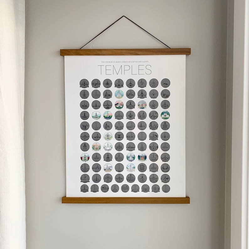 LDS Temple Scratch off Temple Bucket List Scratch off - Etsy