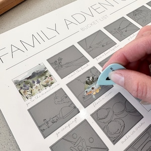 Family Adventure Scratch off Bucket List | Inspiring Activity Poster ...
