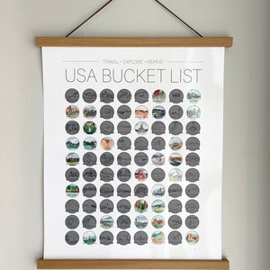 Scratch off Travel Bucket List Poster – World, U.S., National Parks - Etsy