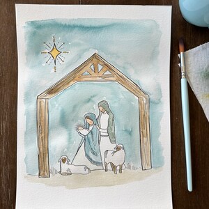 Nativity DIY Watercolor Paint Kit – Christmas Stocking Stuffer - Etsy