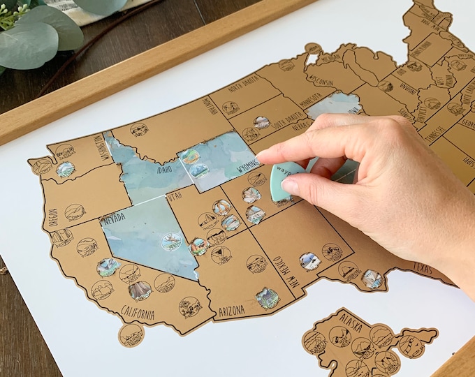 Texas State Bucket List Scratch off Map Texas State Parks - Etsy