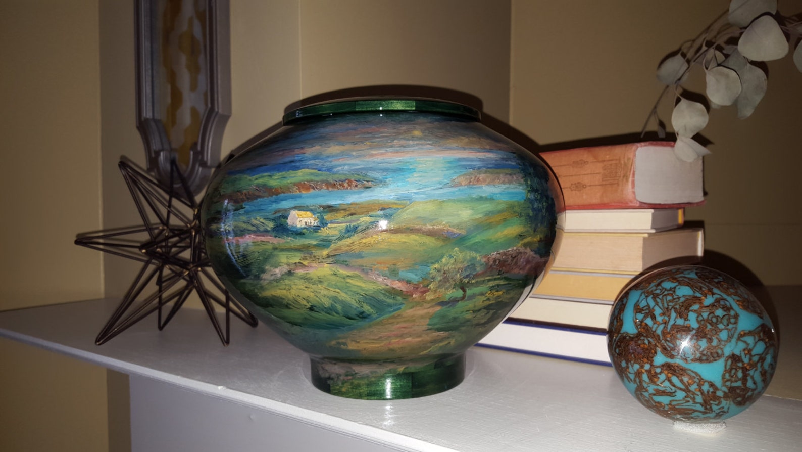 Irish Cremation Urn for Human Ashes Artistic Celtic Urn for - Etsy