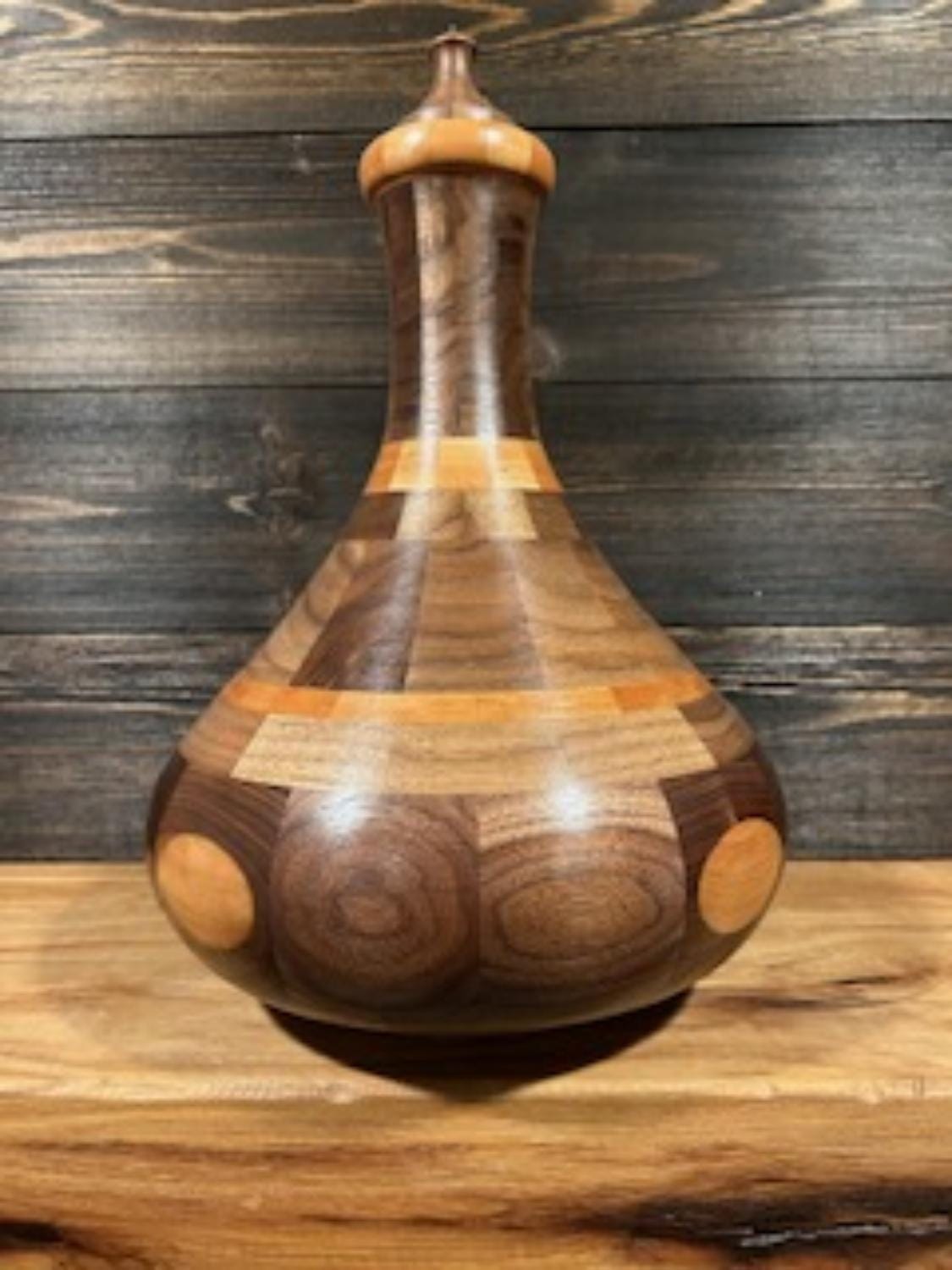 Genie Bottle Urn for Ashes - Custom Wooden Cremation Urn - Artistic ...