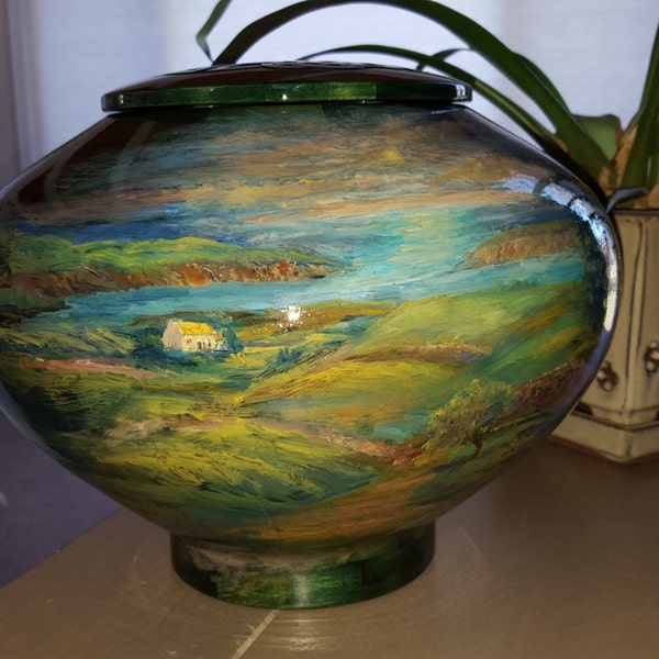Painted Urns - Etsy
