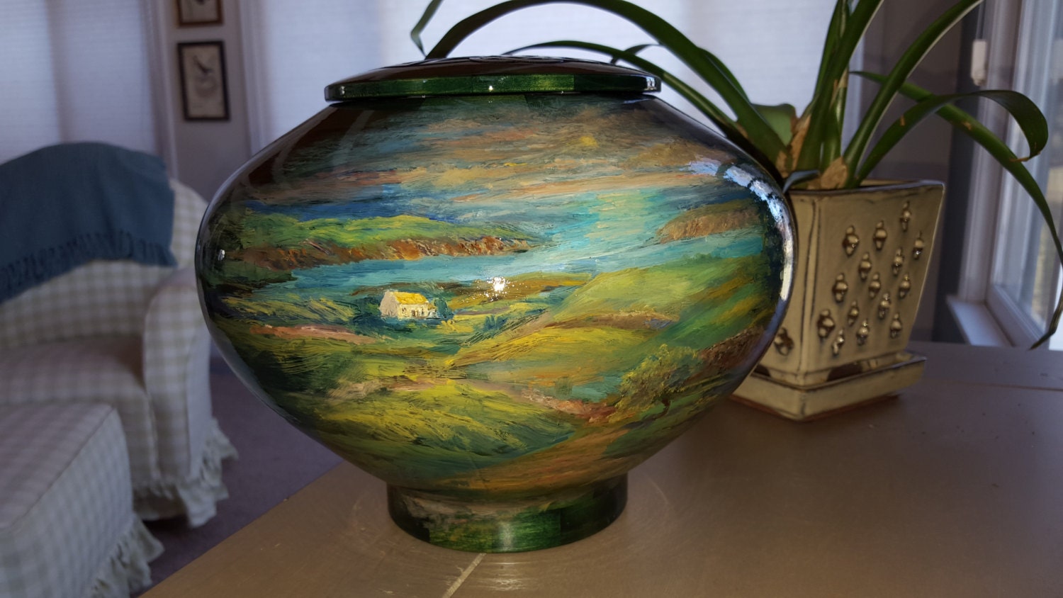 Irish Cremation Urn for Human Ashes - Artistic Celtic Urn for Adults ...