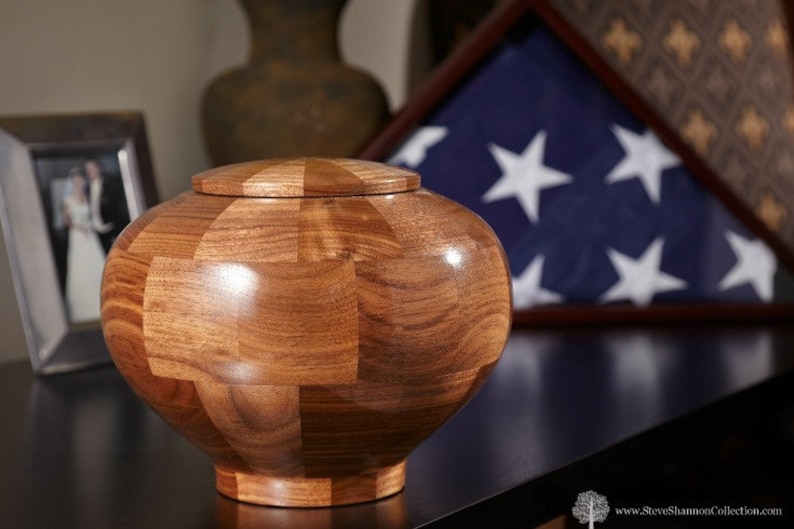 Custom Wooden Cremation Urn for Human Ashes Niche Urn | Etsy