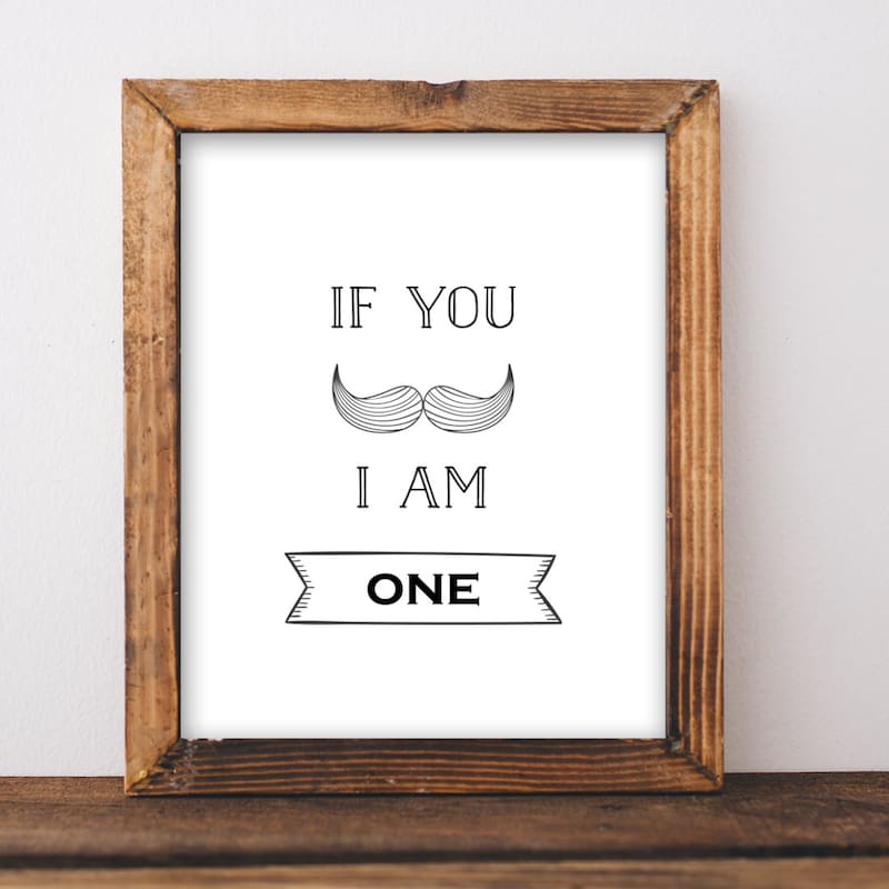 Mustache Sign - Etsy