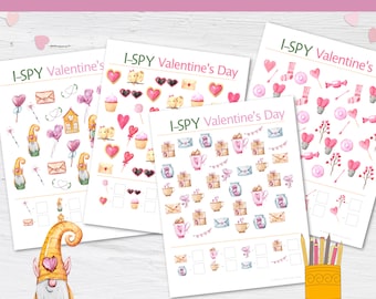 DIGITAL DOWNLOAD Printable Spring I Spy Activity Kit for | Etsy