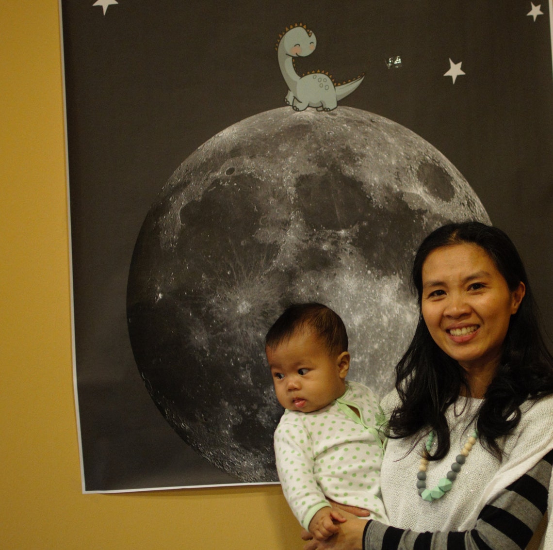 Printable.moon Dinosaur. Nursery Decoration. Party Decorations. Wall ...