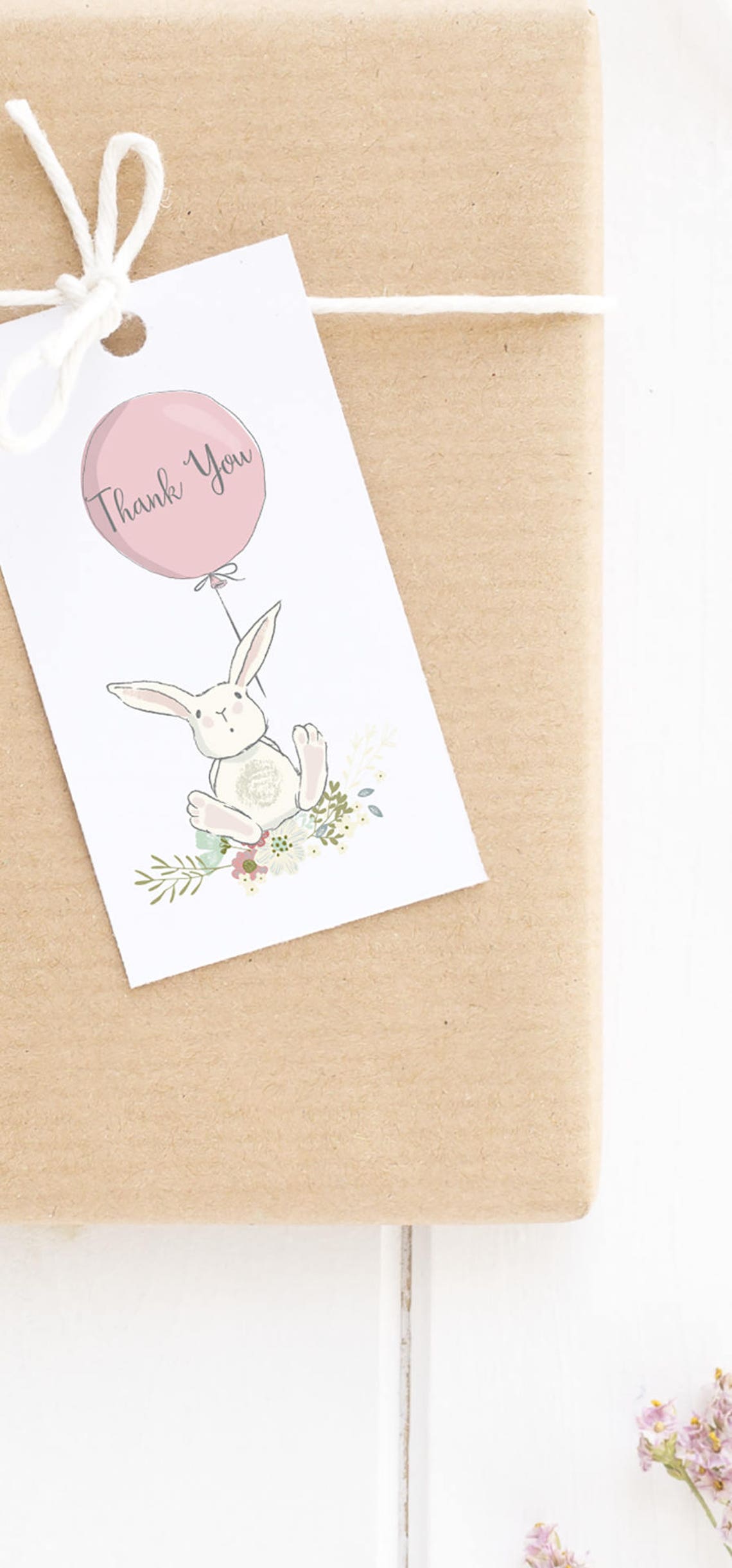 Gift Tag Printable. Party Favor Tag. Bunny Party. Bunny Birthday. Bunny ...