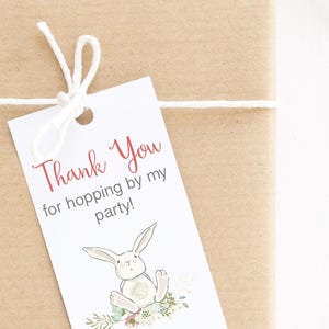 PRINTABLE Gift Tags. Bunny Party Gift Tags. Bunny Birthday. Bunny Party ...